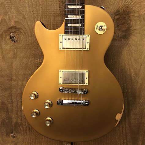 Gibson Les Paul Lpj Left Handed Rubbed Gold 2013 W Reverb Canada