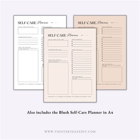 30 Day Self Care Workbook Printable Self Care Planner Etsy
