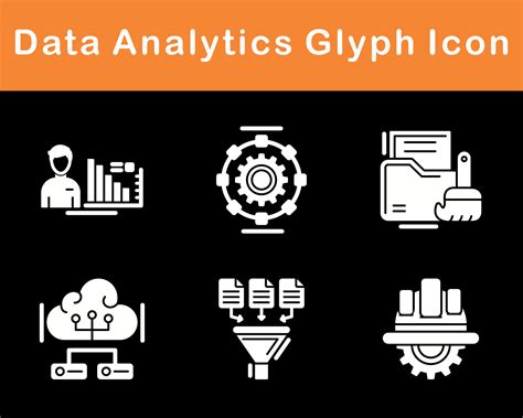 data analytics vector icon set 20262126 vector art at vecteezy