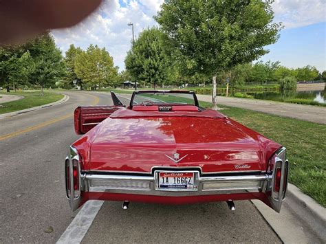 1966 Cadillac Deville Convertible Convertible Red Rwd Automatic Deville