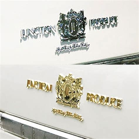 정션스타일 로고 스티커 트렁크 엠블렘 자동차 용품