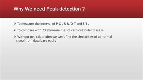 P Qrs T Peak Detection Of Ecg Signal By Matlab Pptx Heart And