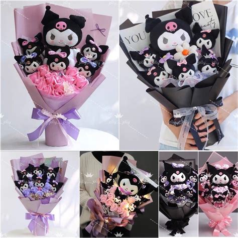 訂1️⃣星期‼️ 三麗鷗 Sanrio 庫洛米 可羅米 Kuromi 花 花束 畢業花 畢業公仔 畢業公仔花 畢業公仔花束 公仔花 公仔花束