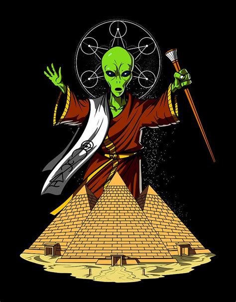 Egyptian Pyramids Aliens Digital Art By Nikolay Todorov Pixels