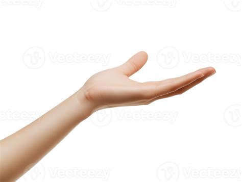 Open Hand Reaching Out In A Welcoming Gesture 54472472 PNG