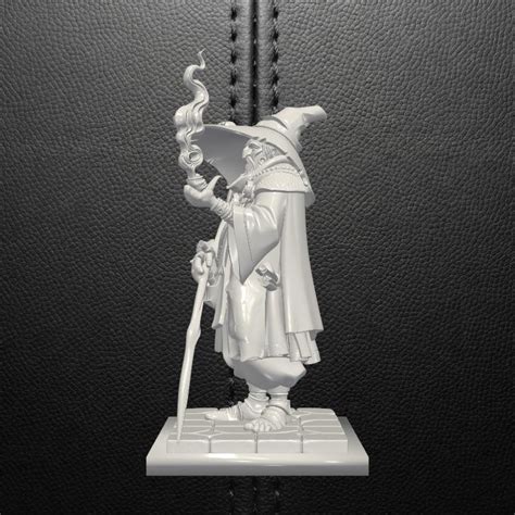 👴 Old Wizard Holding Smoking Pipe And Staff As1347・ Stl File For 3d