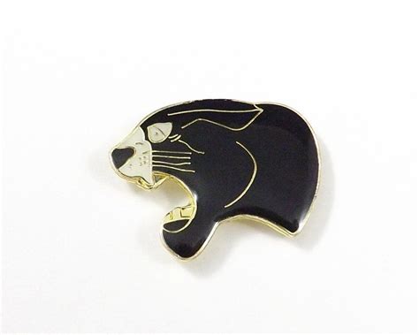 Black Panther Panther Pin Enamel Pin Mascot Kawaii Jewelry Enamel