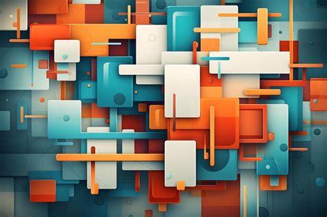 premium photo overlapping shapes background design