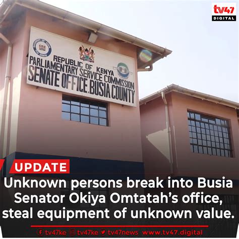 Tv47 On Twitter Senator Omtatahs Office Vandalised Unknown
