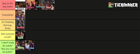 Ranking Hsmtmts Stans By Ship Stans Tier List Community Rankings Tiermaker