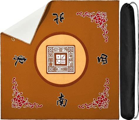 Meooeck Mahjong Mat With Carrying Bag 315 Inches Anti Slip