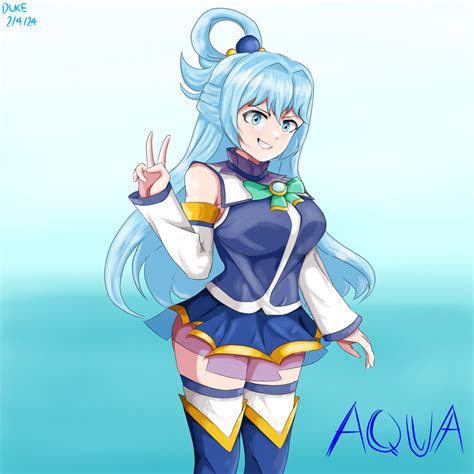 Aqua From Konosuba By Dukeneby On Newgrounds