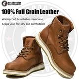 Rockrooster Work Boots For Men Soft Toe Waterproof Comfortable Anti Fatigue Working Shoes Eee