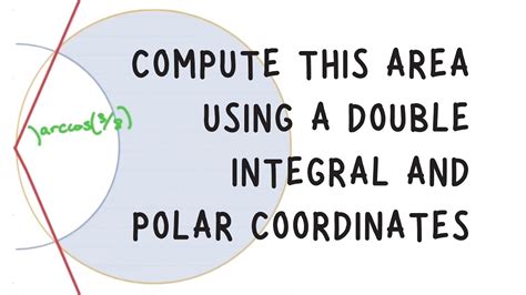 Areas Between Circles With Double Integrals Multivariable Calculus