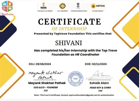 Shivani Chauhan On Linkedin Hr Hr Internship Professionalgrowth Toptrovefoundation