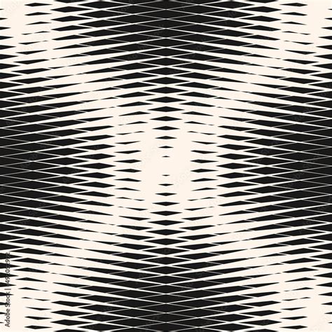 Halftone Mesh Seamless Pattern Abstract Black And White Vector Graphic