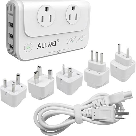Allwei International Travel Adapter 220v To 110v Power