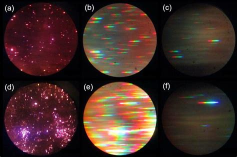 Images Showing Minority Of Fluorescent Particles Amidst Large Quantity