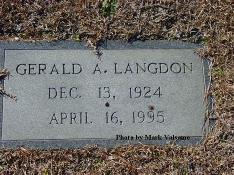 Gerald A Langdon 1924 1995 Memorial Find A Grave