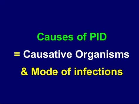 Pelvic Inflammatory Disease Pid