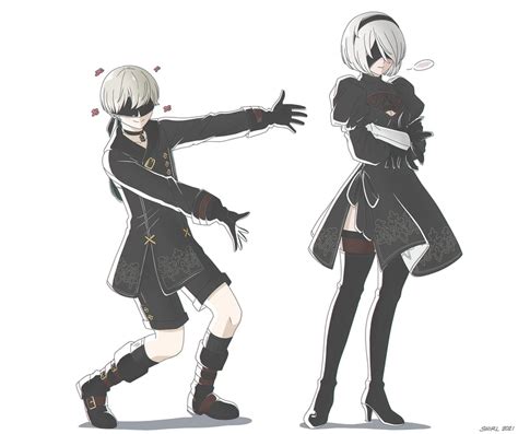 2b And 9s Nier And 1 More Drawn By Shirlgeem Danbooru