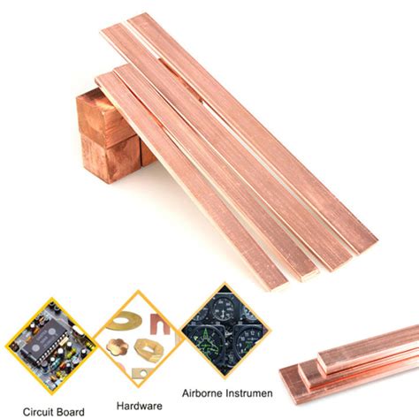 1pcs 99 9 Pure Copper Thickness 1mm 8mm Copper Strip Red Copper Pad