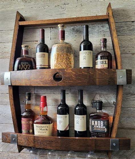 Whiskey Barrel Liquor Cabinet Reclaimed Wood Etsy