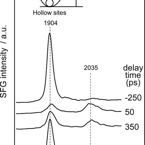 Time Resolved Sfg Spectra Of C4×2 Co／ni111 At 110 K The Inset