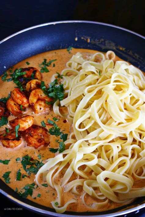 Creamy Cajun Shrimp Pasta Chili To Choc