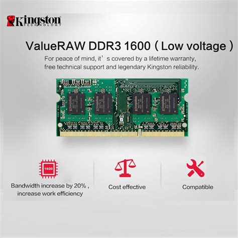 【จัดส่งจากกรุงเทพฯ】kingston แล็ปท็อป Ram Ddr3l 4gb 8gb Ddr3 1333mhz