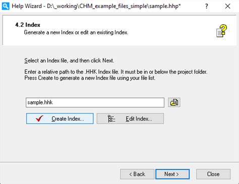 Compilation Index Is Empty In A Chm File Compiled With Microsoft Html