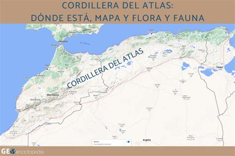Cordillera del Atlas Dónde está mapa y flora y fauna