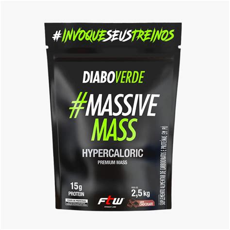 MASSIVE MASS DIABO VERDE SABOR CHOCOLATE Carol Distribuidora