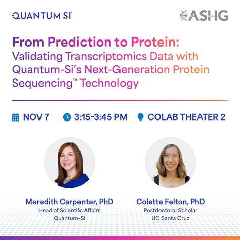 Meredith L Carpenter Phd On Linkedin Ashg24 Ngps Rnaseq Proteomics