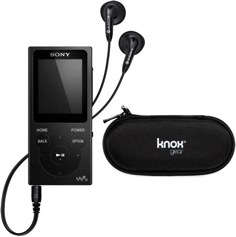 Sony NW-E394 Walkman 8GB reprodutor de áudio digital (preto) com capa ...