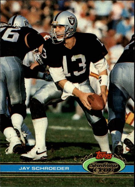 1991 Stadium Club 371 Jay Schroeder Nm Mt Big Mac Sportscards Beckett Marketplace