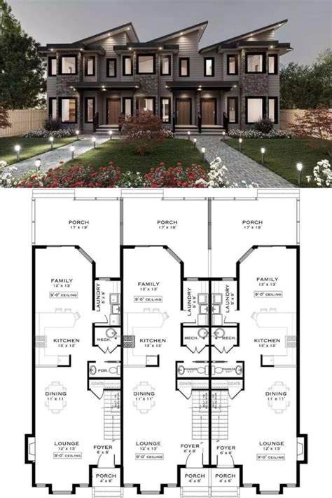 Stars Cove Modern Triplex With Open Living Space And Covered Patio
