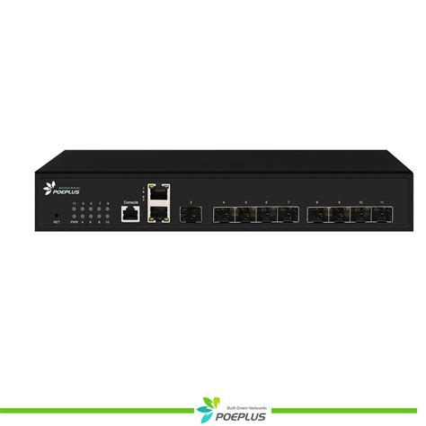 9 Ports Sfp And 2 Ports Ge Uplink Managed Fiber Network Switch Fiber Switch And 8 Ports Fiber