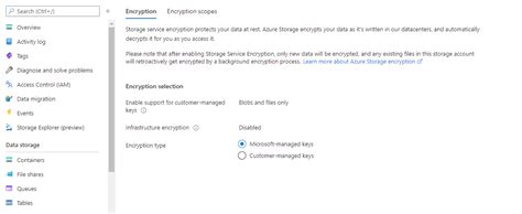 In Azurermstorageaccount Unable To Enable The Setting For