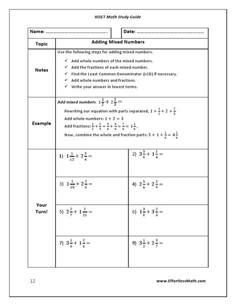 Hiset Math Study Guide 2020 2021 A Comprehensive Review And Step By