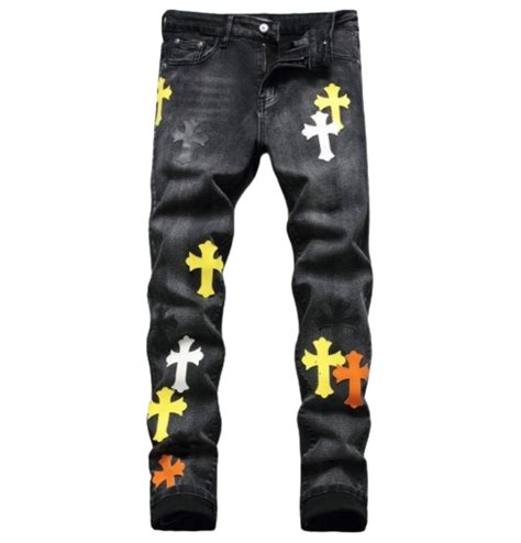 Chrome Hearts Cross Logo Jeans Chrome Hearts
