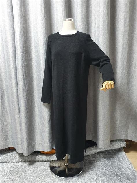 캐시미어혼방 블랙니트원피스 세컨웨어 헬로마켓