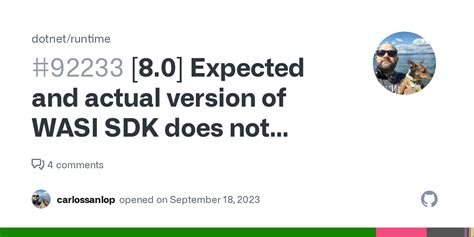 8 0 Expected And Actual Version Of WASI SDK Does Not Match Please