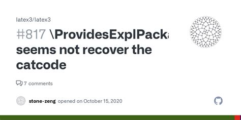 Providesexplpackage Seems Not Recover The Catcode · Issue 817