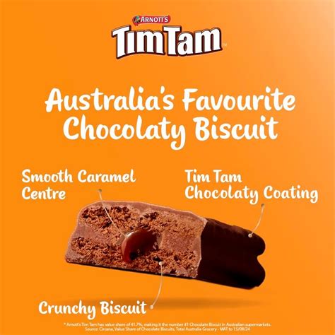 Tim Tam Chewy Caramel Biscuits 9 Pack Morrisons Online Groceries And Offers