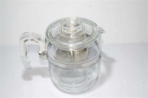 Pyrex Flameware 9 Cup Glass Coffee Pot Coffee Percolator All Parts