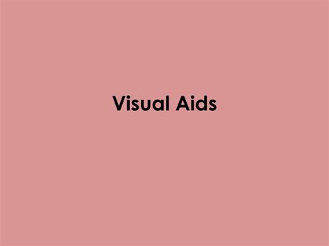 PPT Visual Aids PowerPoint Presentation Free Download ID 2407548