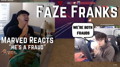 Marved REACTS To FaZe Shanks Being A FRAUD FRANKS LOL VALORANT