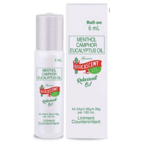 Efficascent Menthol Eucalyptus Oil 6ml Shopee Philippines