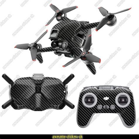 Dji Fpv Skin 017 Carbon Fibre
